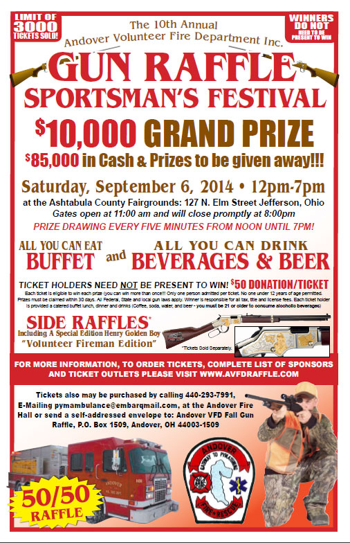 AVFD Gun Raffle | Annual Gun Raffle & Sportsman’s Festival